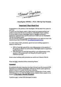 Streetfighter BFMK2-FGX 1500hp Twin Intank Fuel Module | KPM Fuel Systems